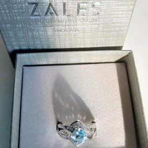 Zales | Jewelry | Nwot Zales Sky Blue Topaz Ring | Poshmark